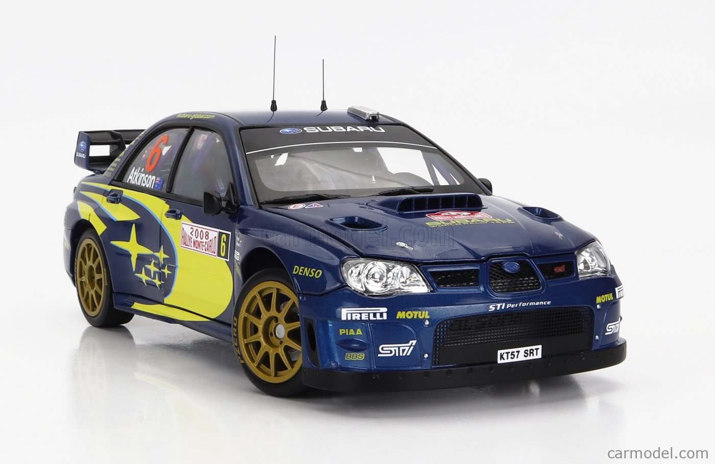 SUN-STAR 05581 Scale 1/18 | SUBARU IMPREZA WRC07 N 6 3rd RALLY ...