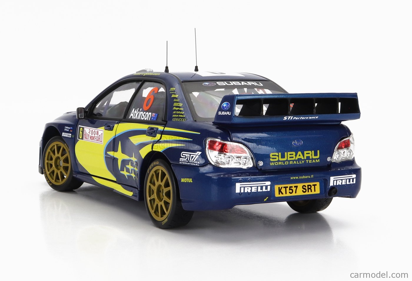 SUN-STAR 05581 Scale 1/18 | SUBARU IMPREZA WRC07 N 6 3rd RALLY ...