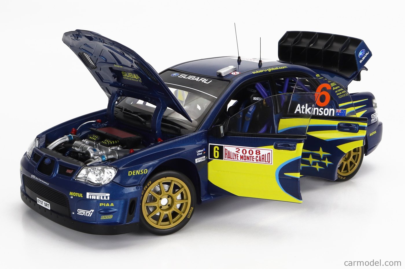 SUN-STAR 05581 Scale 1/18 | SUBARU IMPREZA WRC07 N 6 3rd RALLY ...