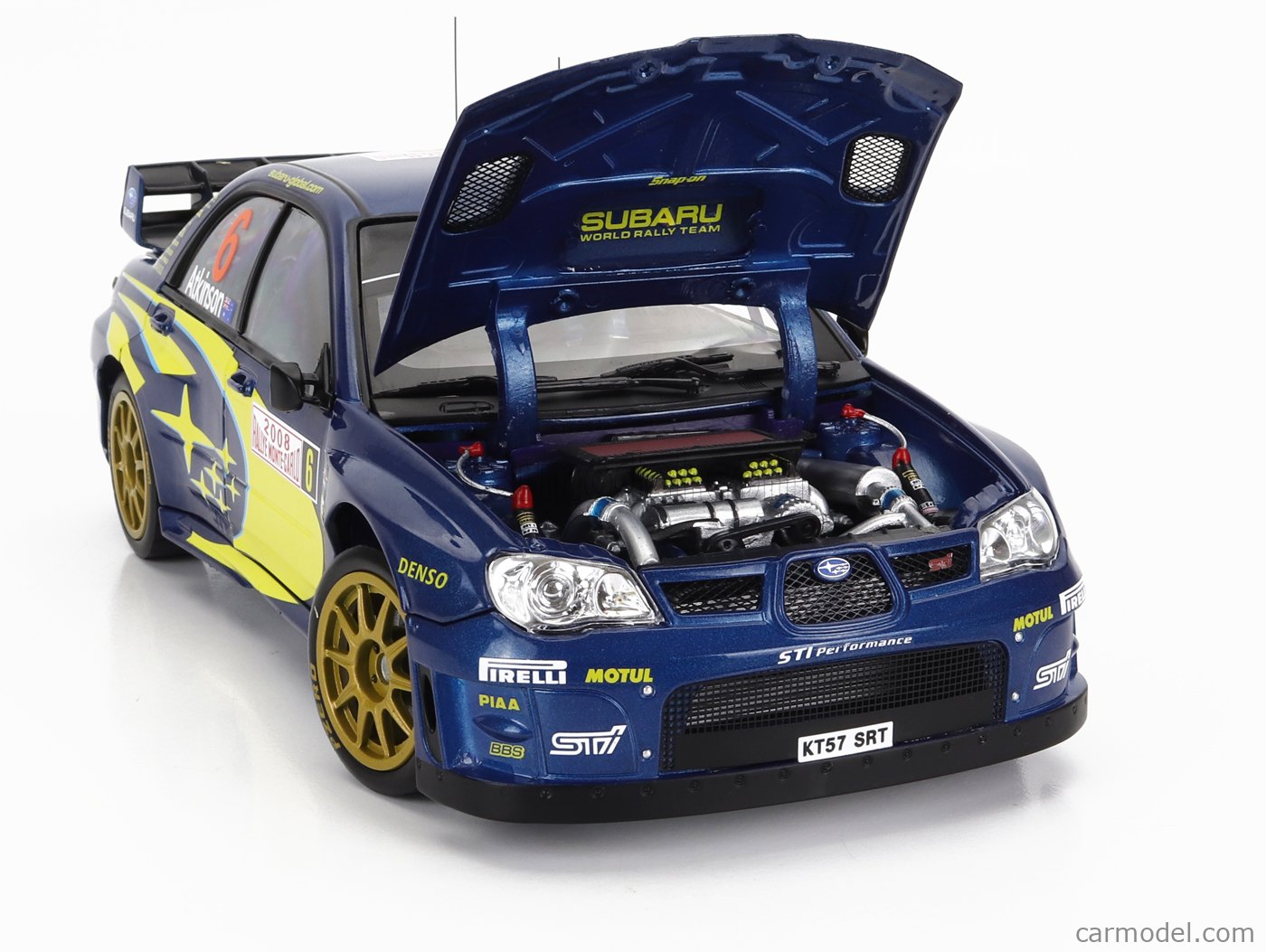 SUN-STAR 05581 Scale 1/18 | SUBARU IMPREZA WRC07 N 6 3rd RALLY ...