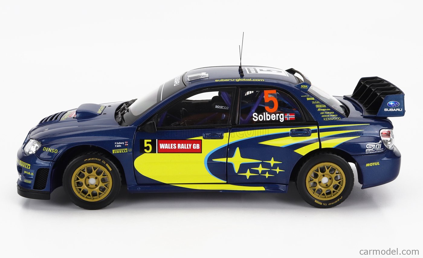 SUN-STAR 05580 Scale 1/18 | SUBARU IMPREZA WRC06 N 5 3rd RALLY WALES GB ...