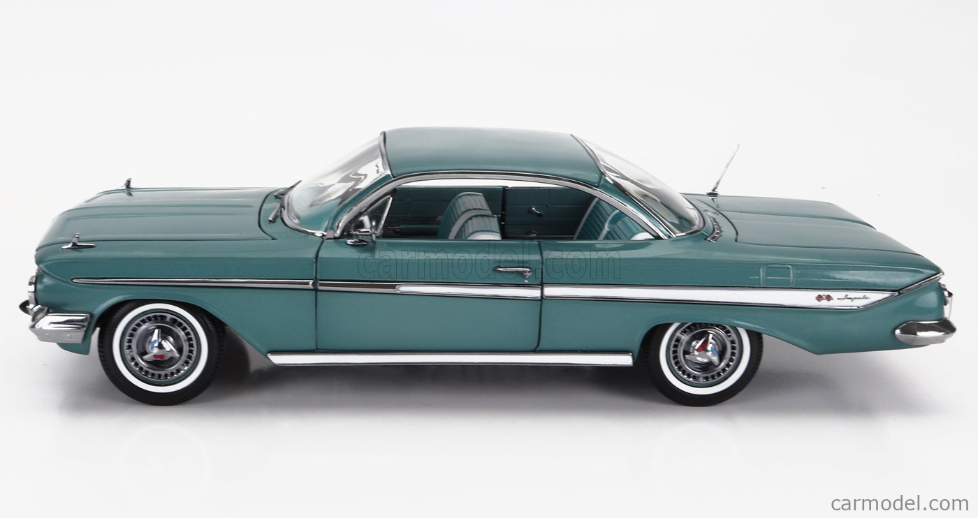 SUN-STAR 02109 Scale 1/18 | CHEVROLET IMPALA SPORT COUPE 1961 TURQUOISE