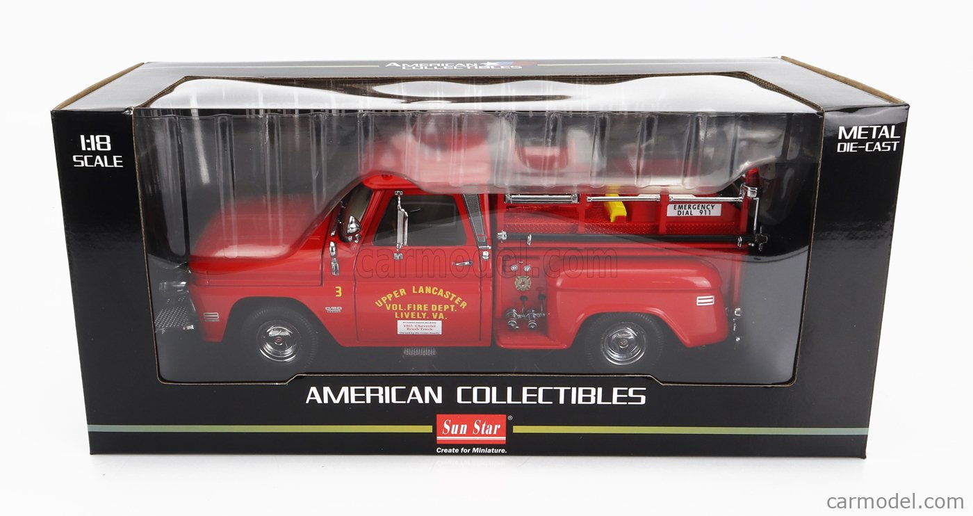 SUN-STAR 01383 Masstab: 1/18 | CHEVROLET C-20 TRUCK PICK-UP FIRE ENGINE ...