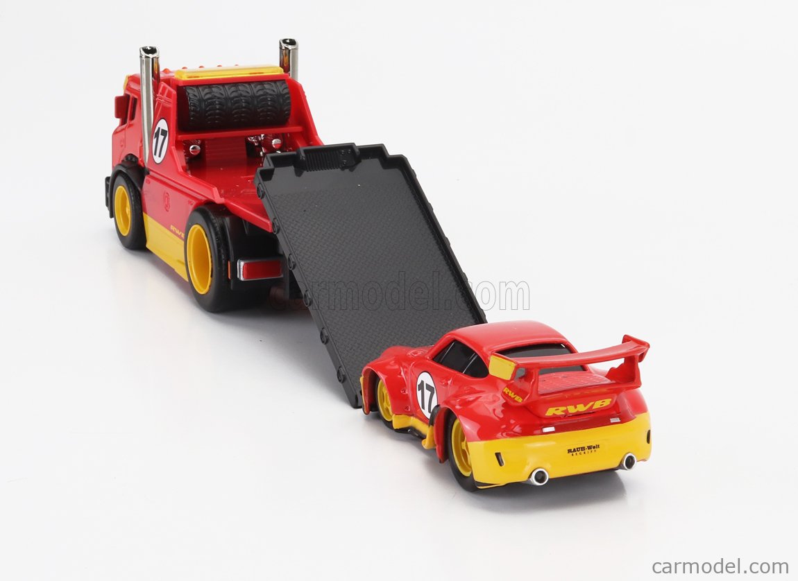 MAISTO 11532-15 Escala 1/64 | TRUCK JDM FLATBED TRUCK CAR TRANSPORTER ...