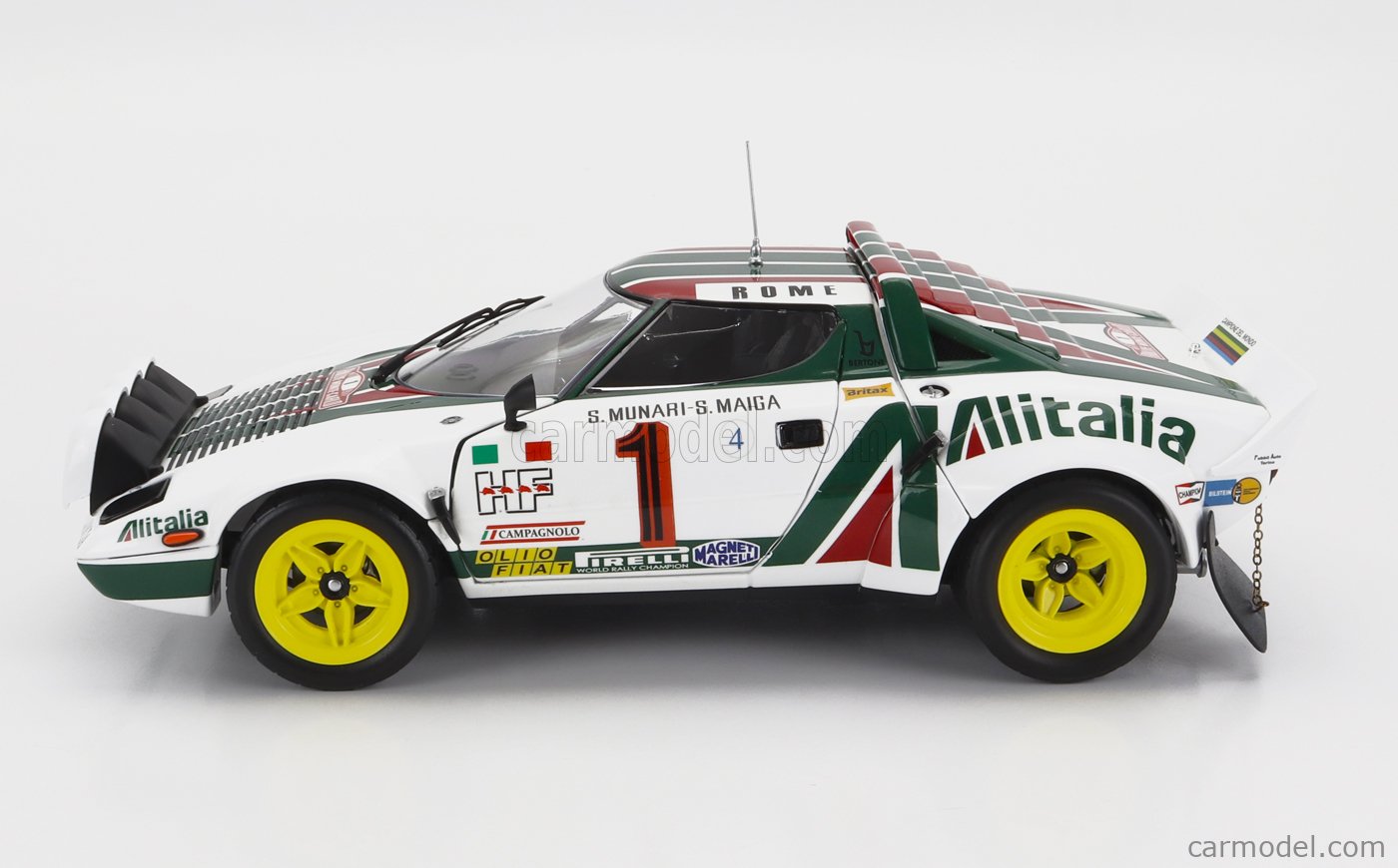 KYOSHO 08130A2 Scale 1/18 | LANCIA STRATOS HF ALITALIA (night version) N 1 WINNER RALLY ...