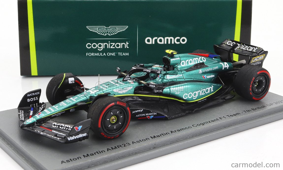 SPARK-MODEL S8595 Echelle 1/43 | ASTON MARTIN F1 AMR23 TEAM ARAMCO COGNIZANT N 14 BRITISH GP ...