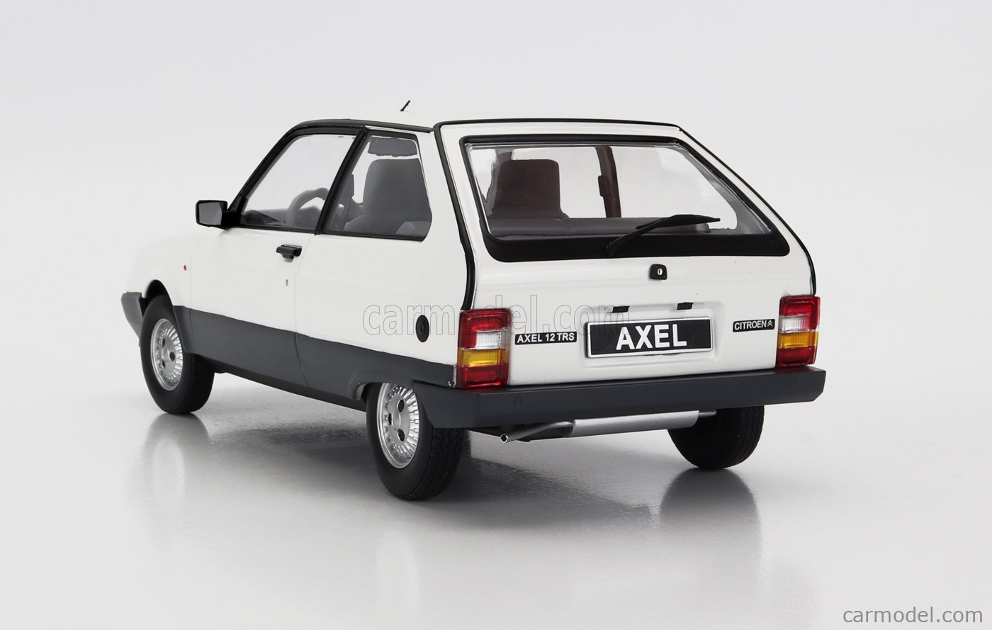 TRIPLE9 T9-1800337 Scale 1/18 | CITROEN AXEL 12 TRS 1990 WHITE GREY