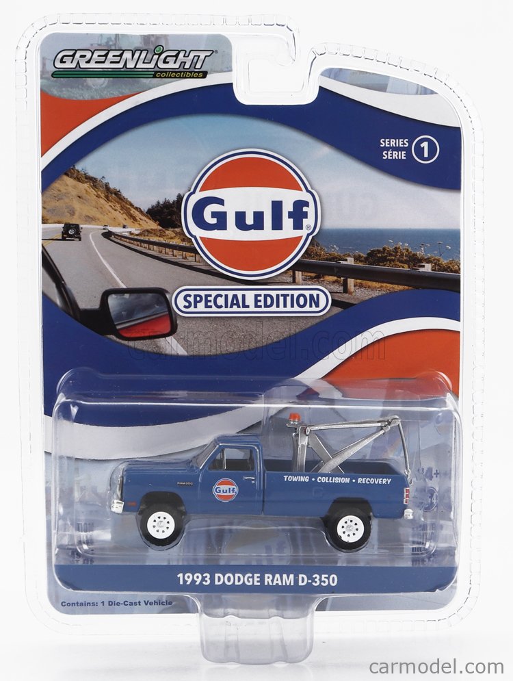 GREENLIGHT 41135F Scale 1/64 | DODGE D-350 RAM PICK-UP GULF CARRO ...