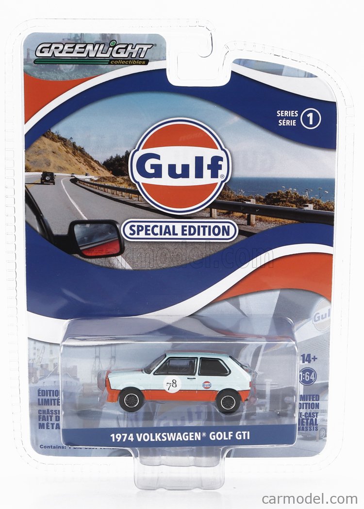 GREENLIGHT 41135D Scale 1/64 | VOLKSWAGEN GOLF MKI GTi N 78 GULF 1974 ...