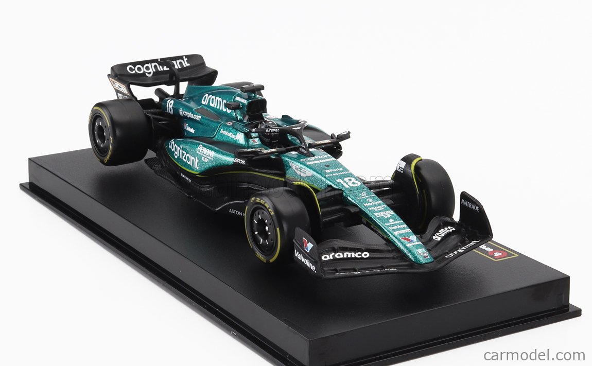 BURAGO 18-38091-S Scale 1/43 | ASTON MARTIN F1 AMR23 TEAM ARAMCO COGNIZANT N 18 SEASON 2023 ...