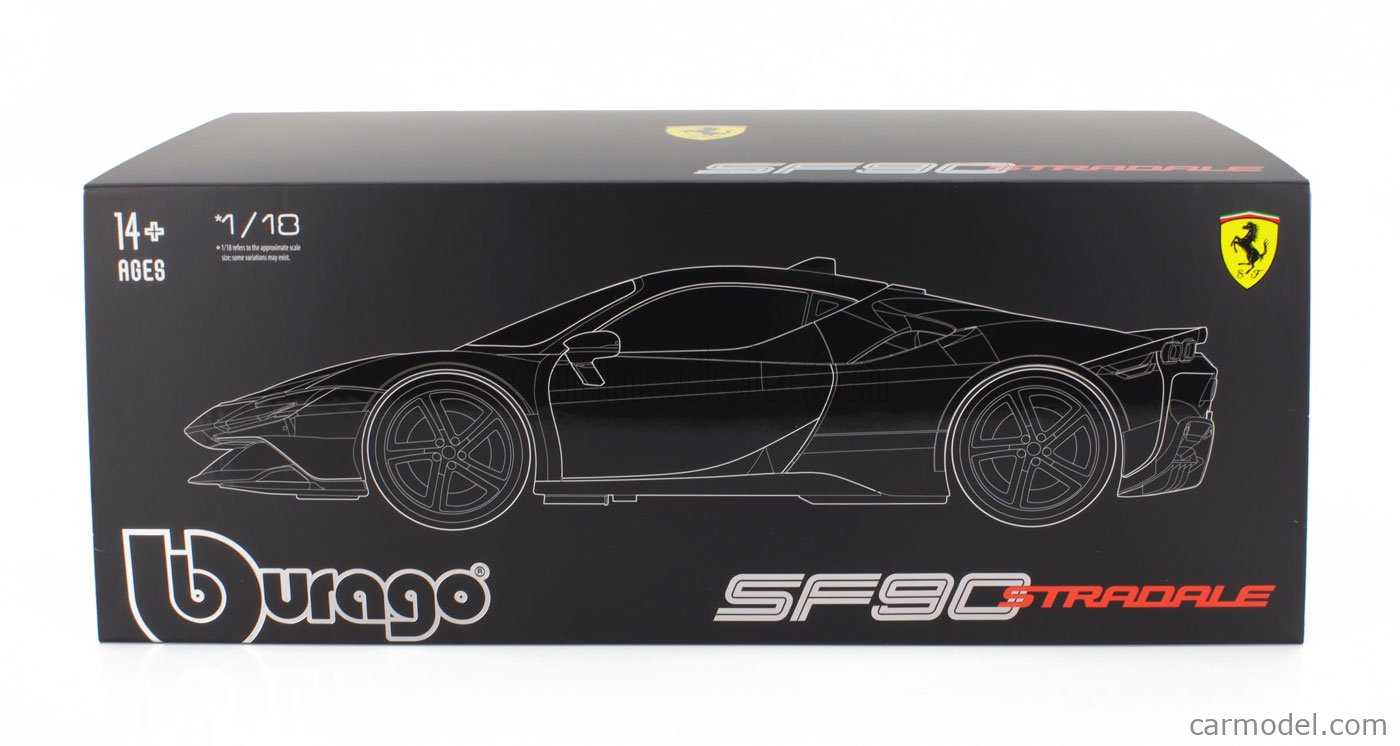 BURAGO 18-16035 Scala 1/18 | FERRARI SF90 STRADALE HYBRID 1000hp N 50 ...