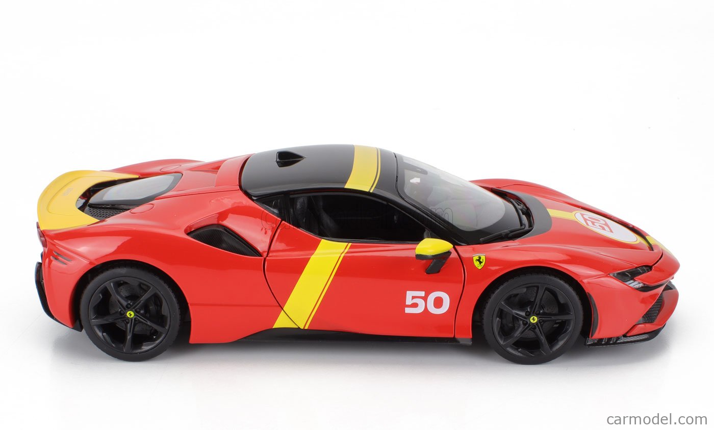 BURAGO 18-16035 Scale 1/18 | FERRARI SF90 STRADALE HYBRID 1000hp N 50 ...