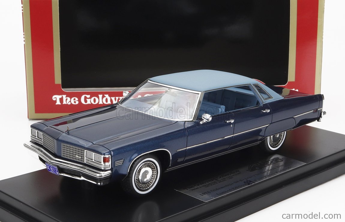 GOLDVARG GC071B Scale 1/43 | OLDSMOBILE 98 REGENCY SEDAN 1976 DARK BLUE