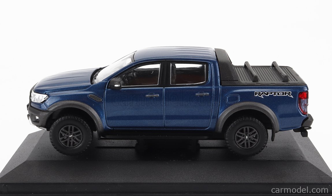 VANGUARDS VA15201 Scale 1/43 | FORD USA RANGE RAPTOR PICK-UP 2022 BLUE MET