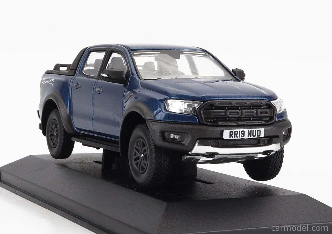 VANGUARDS VA15201 Scale 1/43 | FORD USA RANGE RAPTOR PICK-UP 2022 BLUE MET