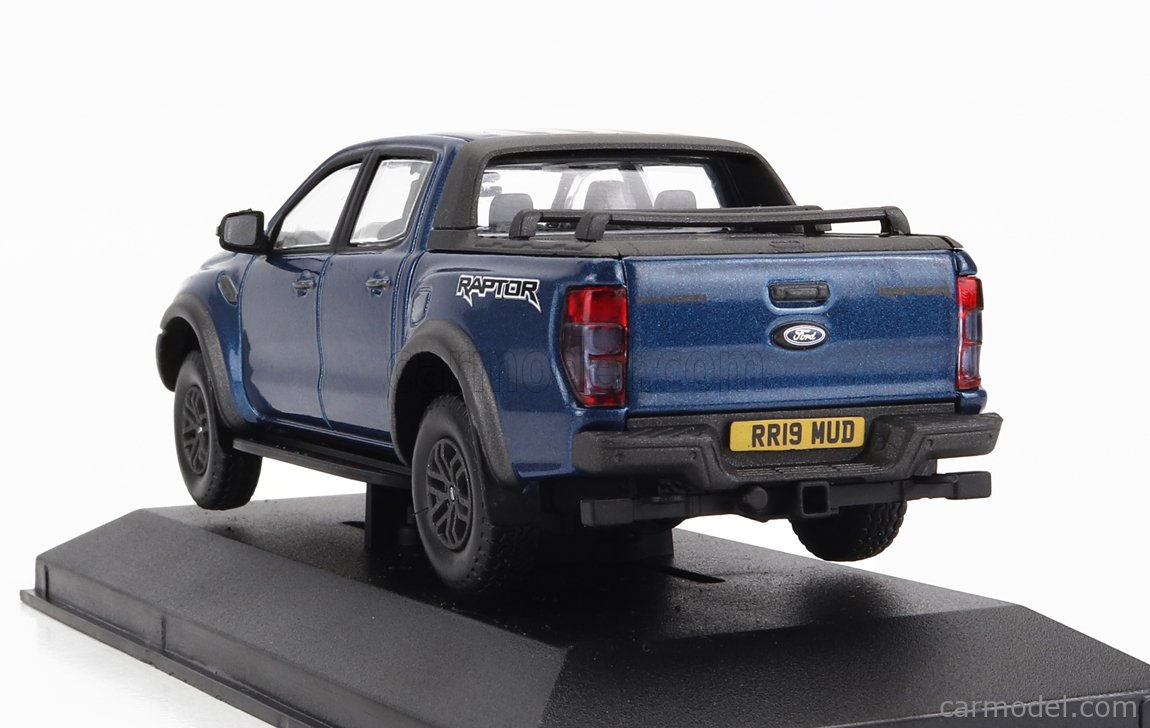 VANGUARDS VA15201 Scale 1/43 | FORD USA RANGE RAPTOR PICK-UP 2022 BLUE MET