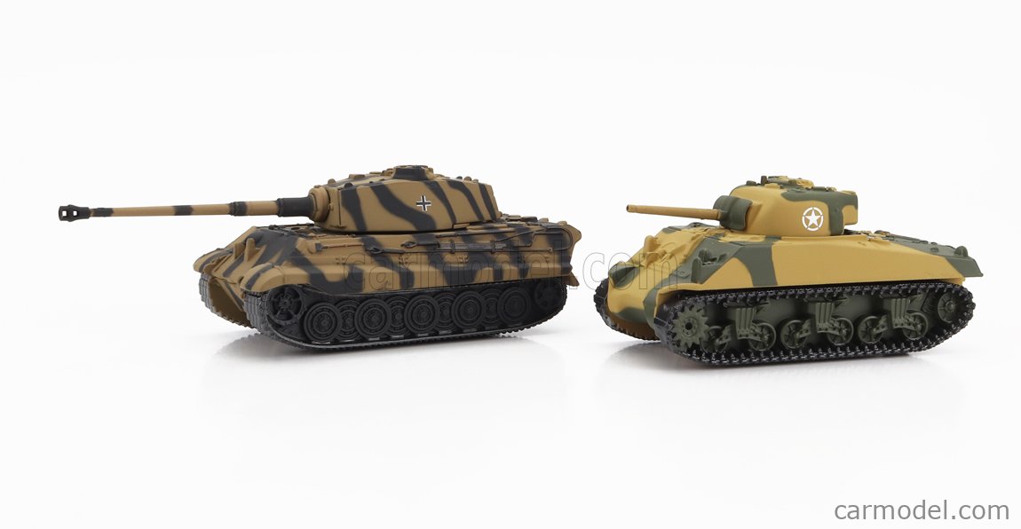 CORGI WT91302 Scale 1/87 | TANK SET 2X SHERMAN + KING TIGER 1945 ...