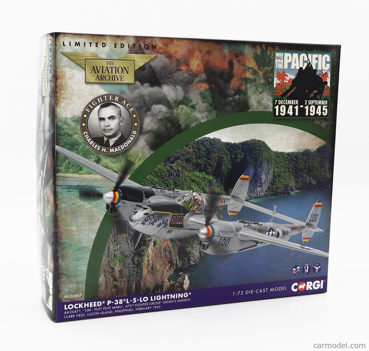 CORGI AA36617 Scale 1/72 | LOCKHEED MARTIN P-38 L-5-LO LIGHTNING ...