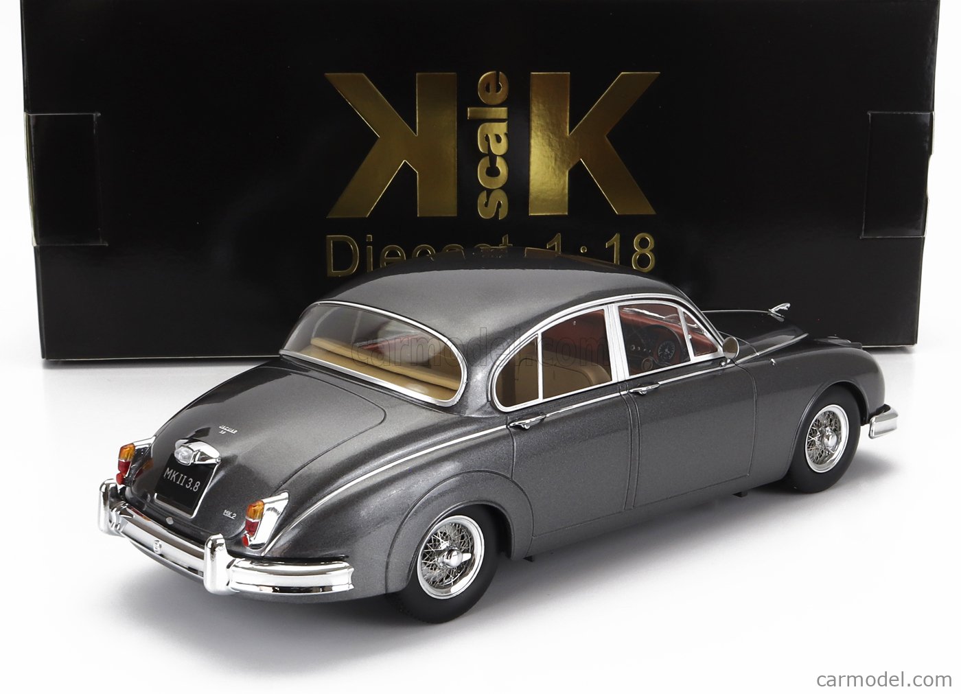KK-SCALE KKDC181016 Scale 1/18 | JAGUAR MKII 3.8 RHD 1959 DARK GREY MET
