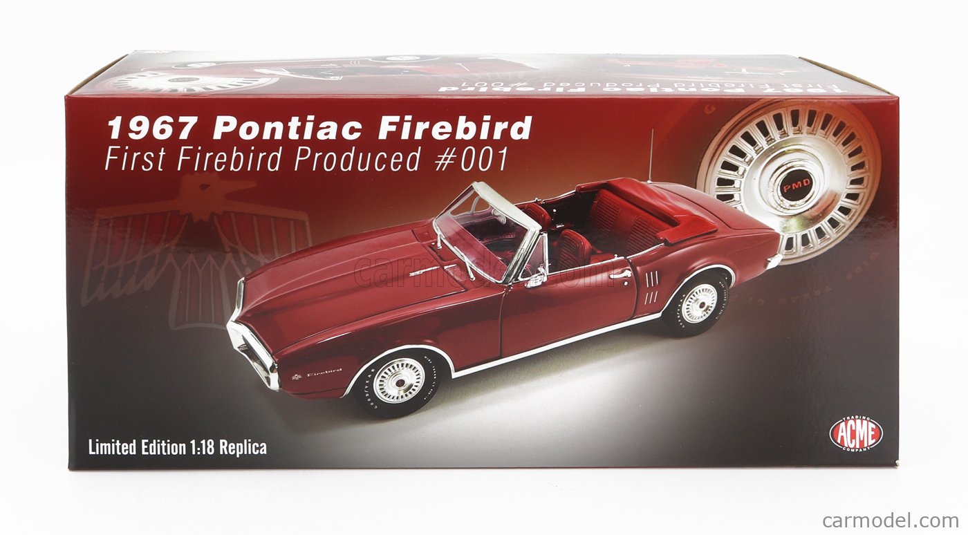 ACME-MODELS A1805218 Scale 1/18 | PONTIAC FIREBIRD CABRIOLET 1967 RED