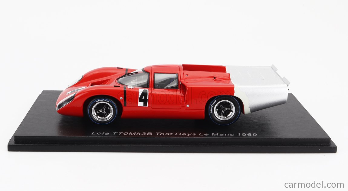 SPARK-MODEL S9225 Scale 1/43 | LOLA T70 MK3B LONG TAIL N 4 TEST 24h LE ...