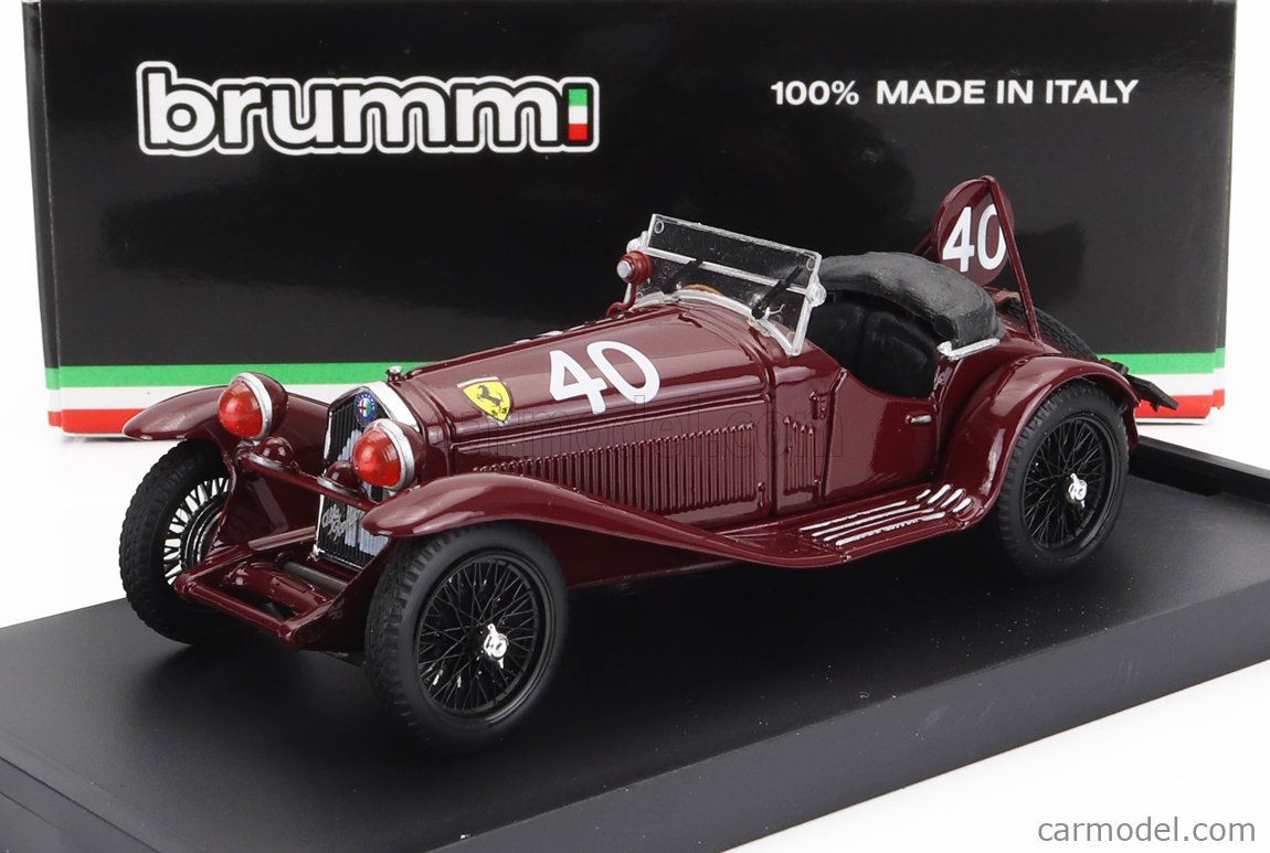 BRUMM R655 Scale 1/43 | ALFA ROMEO 8C 2300 SPIDER TEAM SCUDERIA FERRARI ...