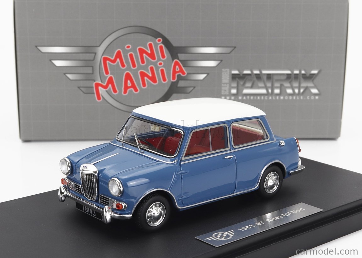 MATRIX SCALE MODELS MXMM430082 Scale 1/43 | RILEY ELF MKII 1963 BLUE WHITE