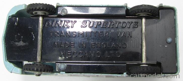 DINKY ENGLAND 988 Scale 1/43 | ABC ABC TV TRANSMITTER VAN LIGHT BLUE GREY