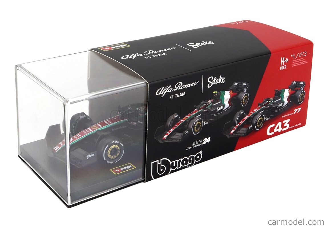 BURAGO 18-38086-77-MONZA-VET Echelle 1/43 | ALFA ROMEO F1 C43 TEAM ...