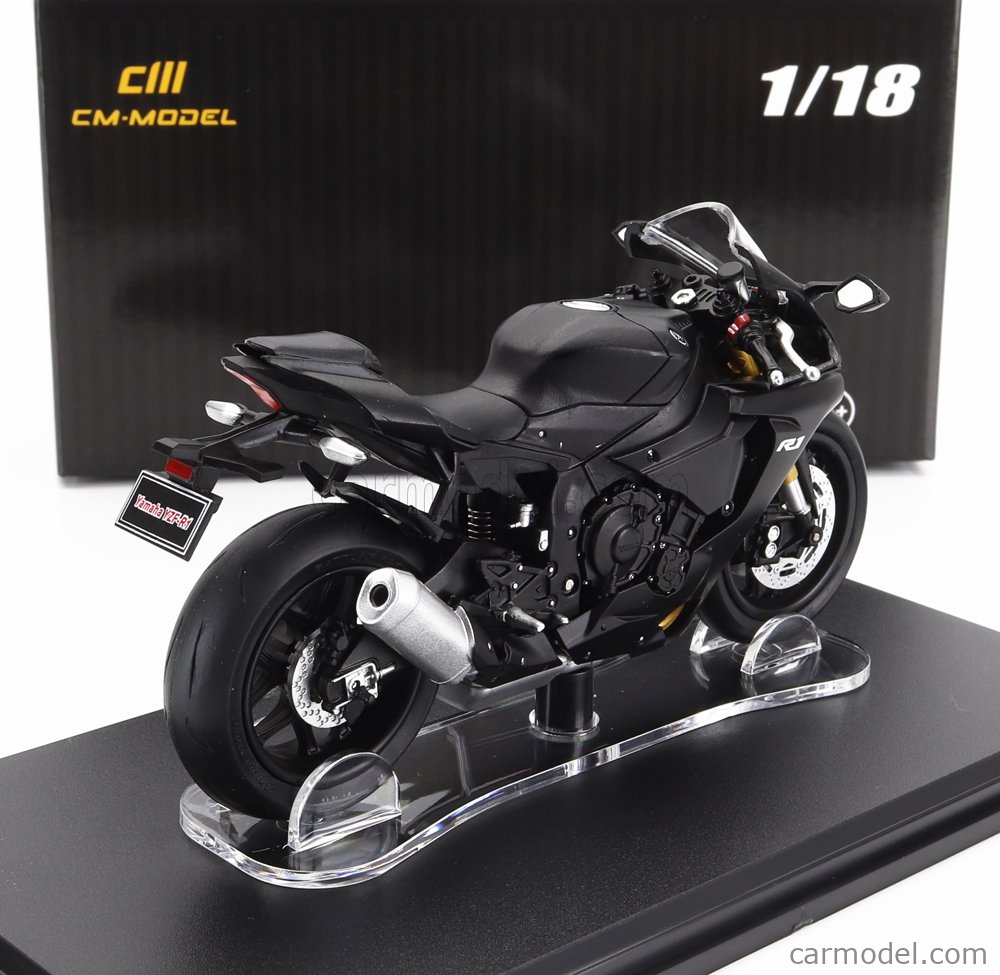 CM-MODELS CM18-R1-0002BK Scale 1/18 | YAMAHA YZF-R1 2022 BLACK