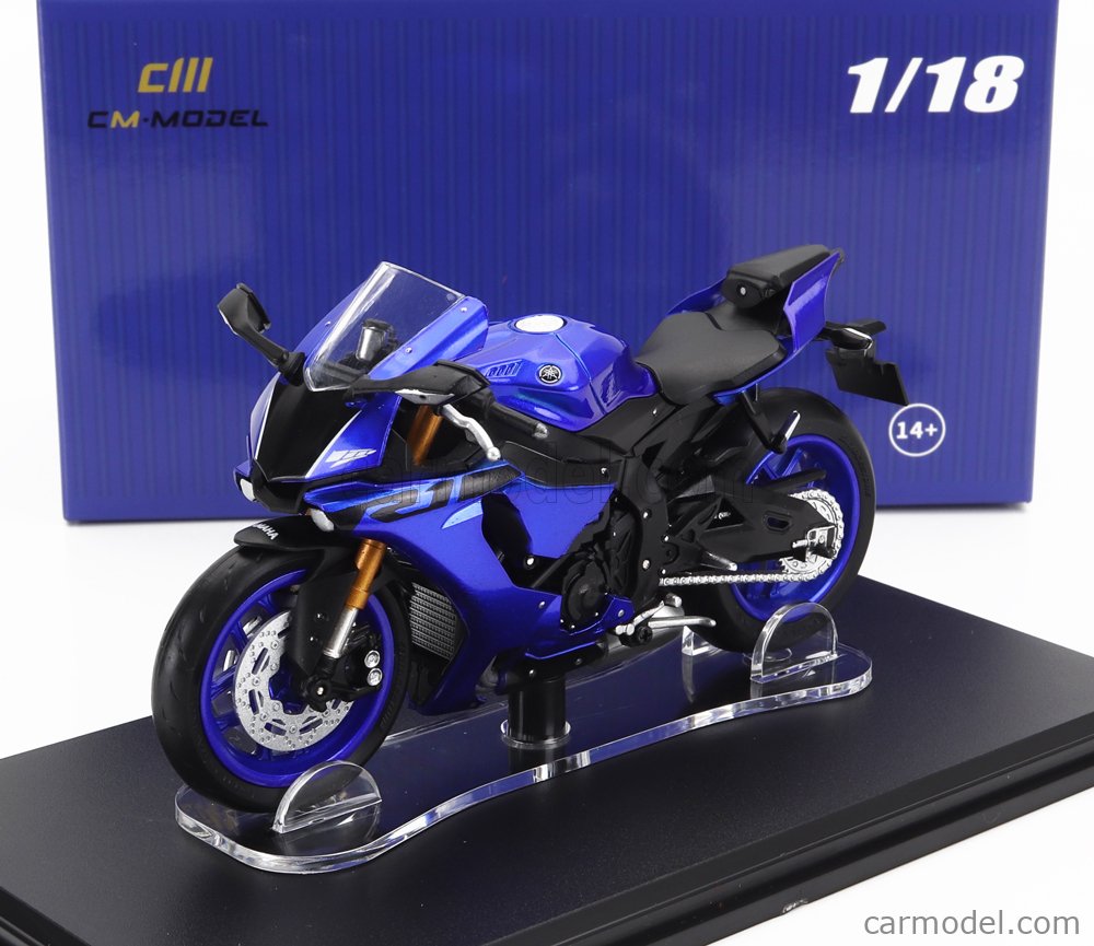 CM-MODELS CM18-R1-0001 Scale 1/18 | YAMAHA YZF-R1 2022 BLUE BLACK