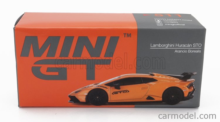 TRUESCALE MGT00511-L Scale 1/64 | LAMBORGHINI HURACAN STO 2021 ORANGE