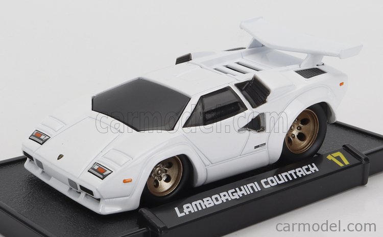 MAISTO 15526-17 Scale 1/64 | LAMBORGHINI COUNTACH CUSTOM 1988 WHITE
