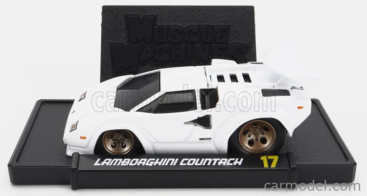MAISTO 15526-17 Scale 1/64 | LAMBORGHINI COUNTACH CUSTOM 1988 WHITE