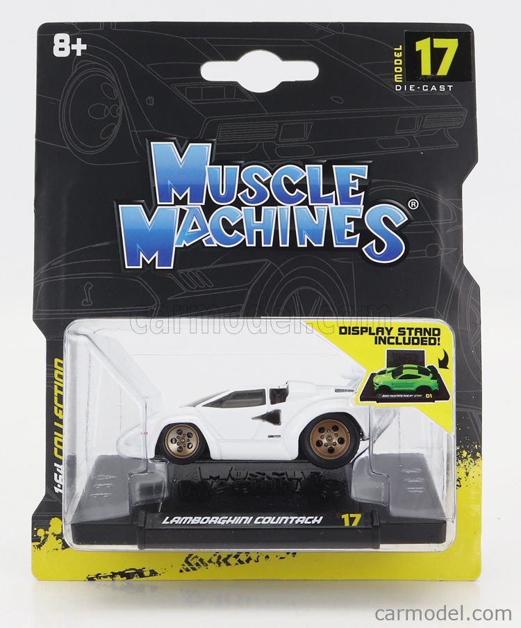 MAISTO 15526-17 Scale 1/64 | LAMBORGHINI COUNTACH CUSTOM 1988 WHITE