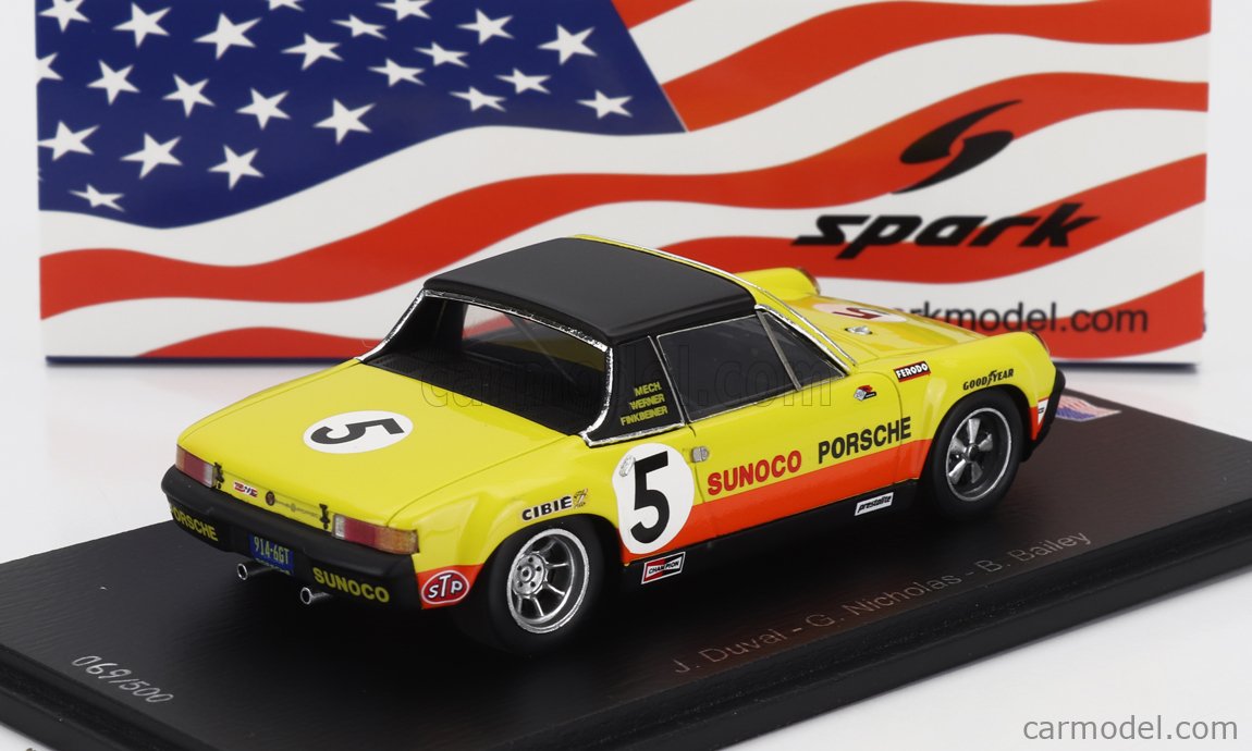 SPARK-MODEL US312 Scale 1/43 | PORSCHE 914/6 N 5 24h DAYTONA 1971 J ...
