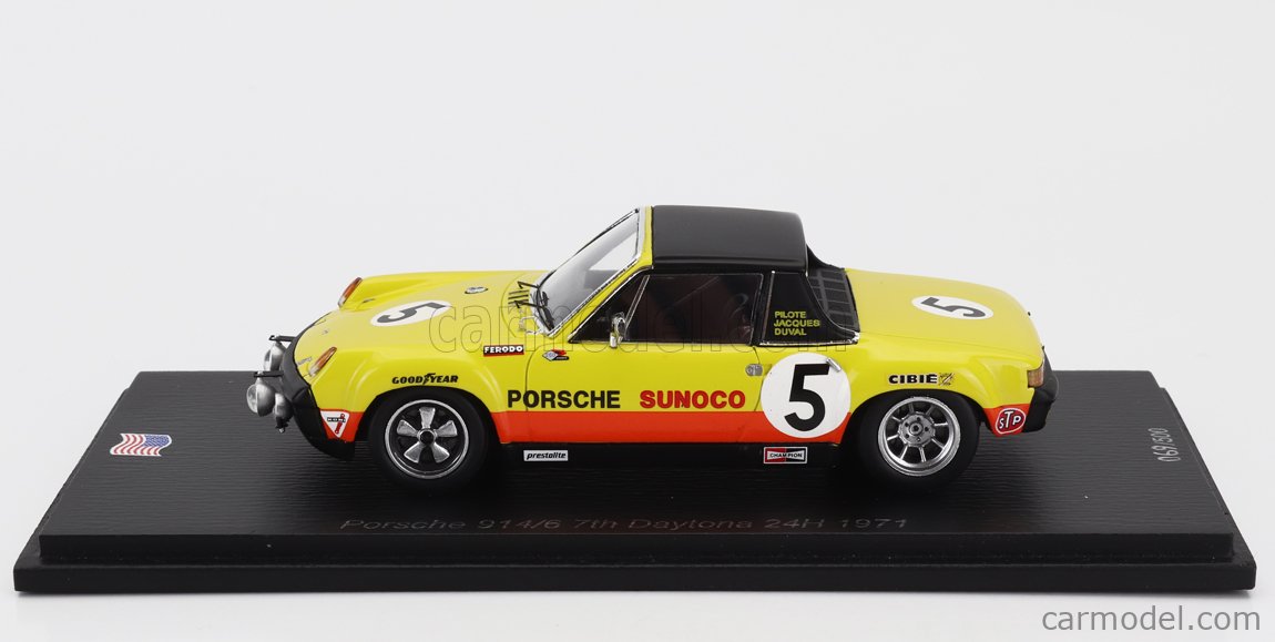 SPARK-MODEL US312 Scale 1/43 | PORSCHE 914/6 N 5 24h DAYTONA 1971 J ...