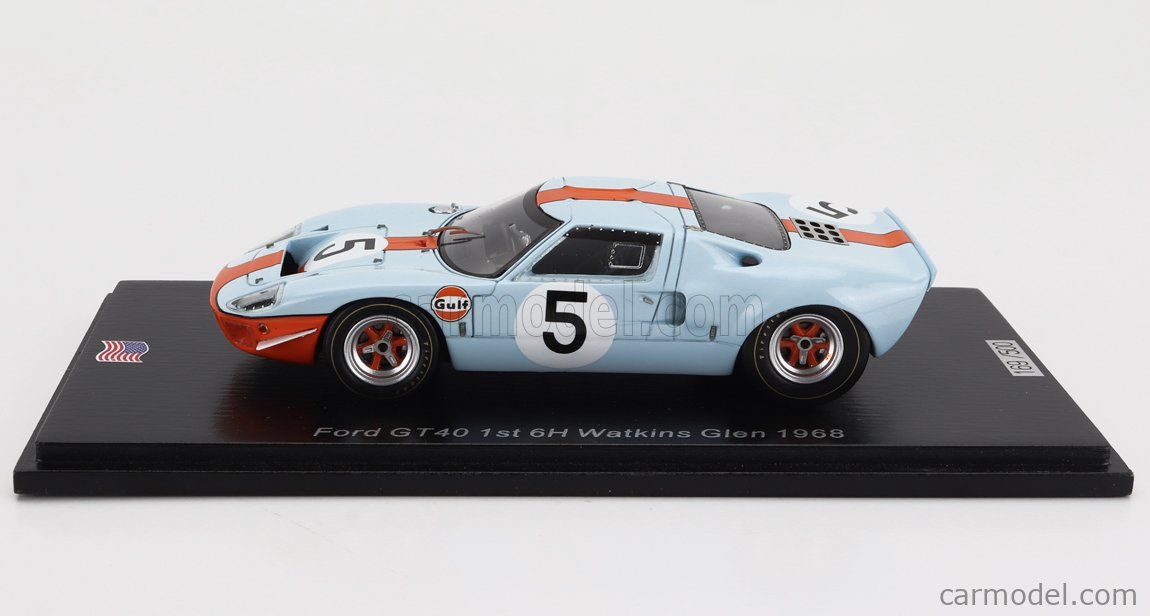SPARK-MODEL US253 Scale 1/43 | FORD USA GT40 GULF N 5 WINNER 6h WATKINS ...