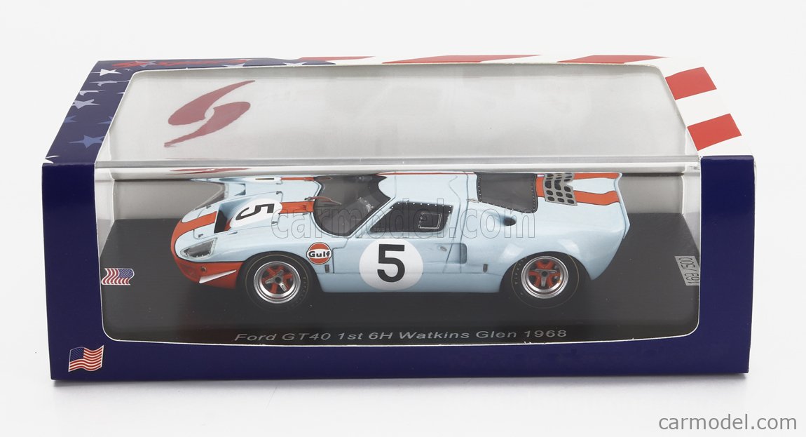 SPARK-MODEL US253 Scale 1/43 | FORD USA GT40 GULF N 5 WINNER 6h WATKINS ...