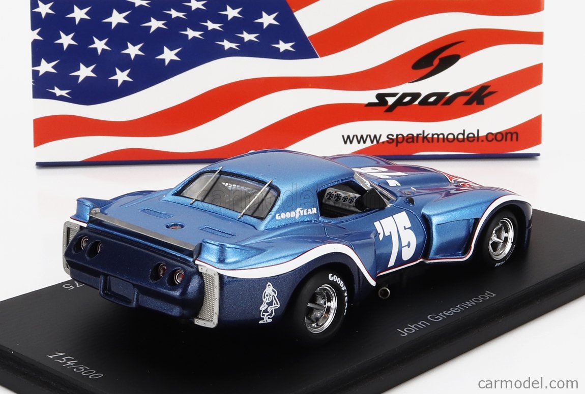 SPARK-MODEL US193 Scale 1/43 | CHEVROLET CORVETTE N 75 ROAD AMERICA ...