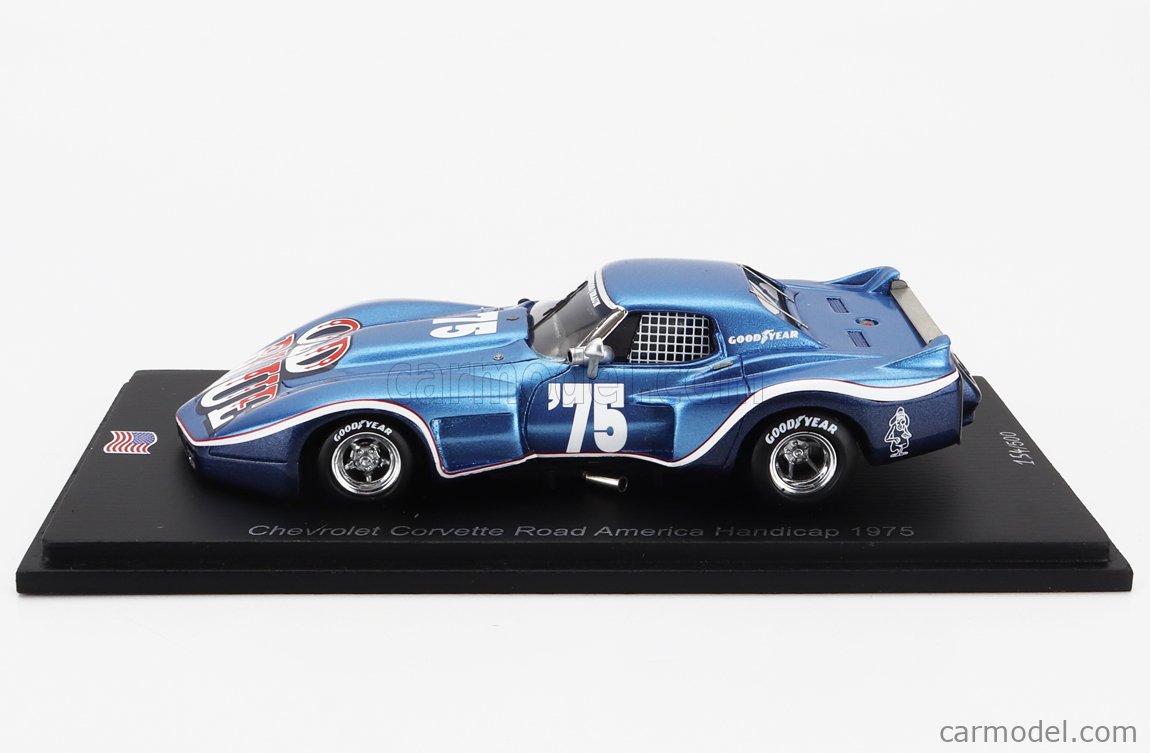 SPARK-MODEL US193 Scale 1/43 | CHEVROLET CORVETTE N 75 ROAD AMERICA ...
