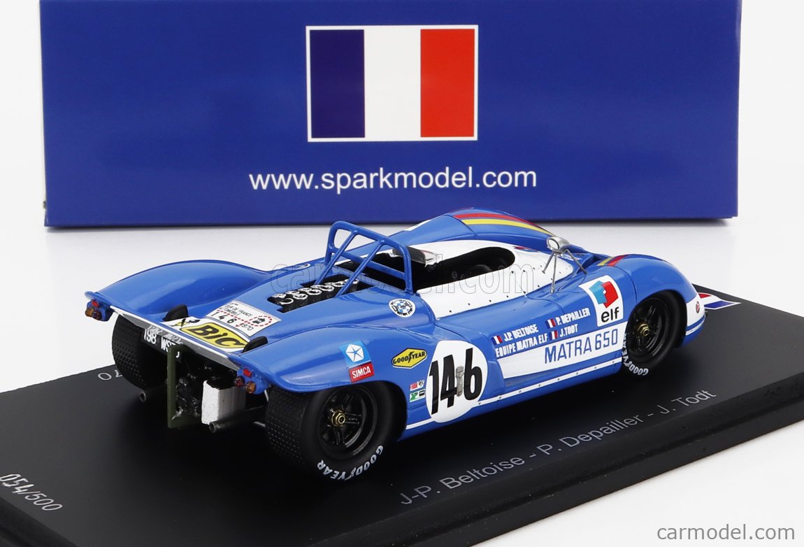 SPARK-MODEL SF290 Scale 1/43 | MATRA SIMCA MS650 SPIDER N 146 WINNER ...