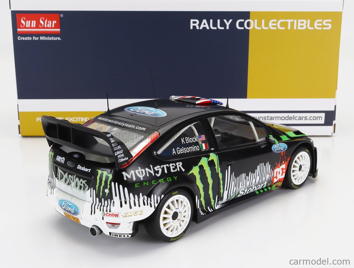 SUN-STAR 03956 Escala 1/18 | FORD ENGLAND FOCUS RS WRC07 MONSTER N 0 ...