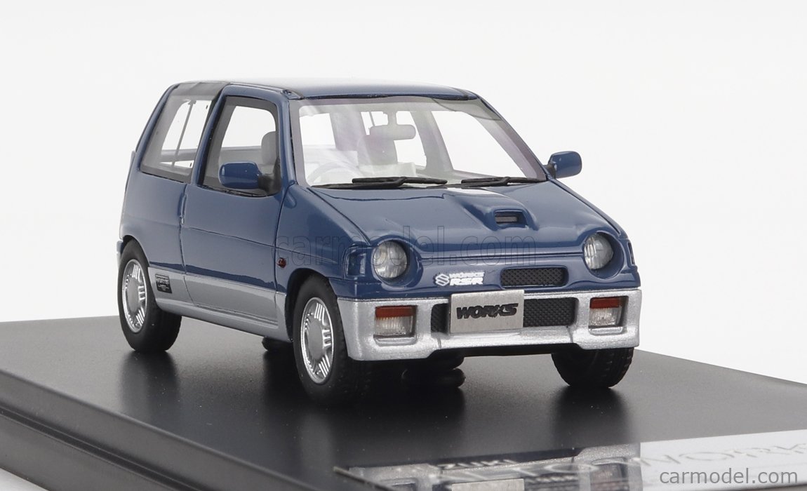 HI-STORY HS361-BL Scale 1/43 | SUZUKI ALTO WORKS RS/R 1988 BLUE SILVER