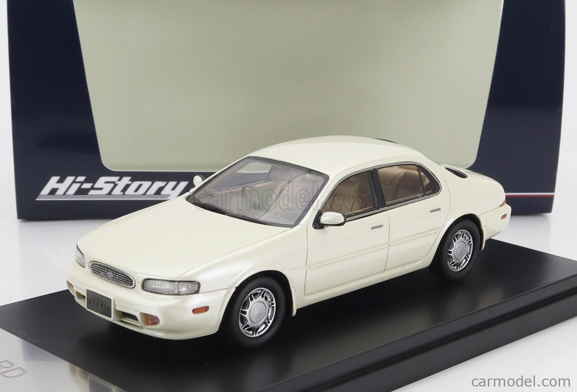 HI-STORY HS351-WH Scale 1/43 | NISSAN LEOPARD J.FERIE TYPE X 1992 WHITE