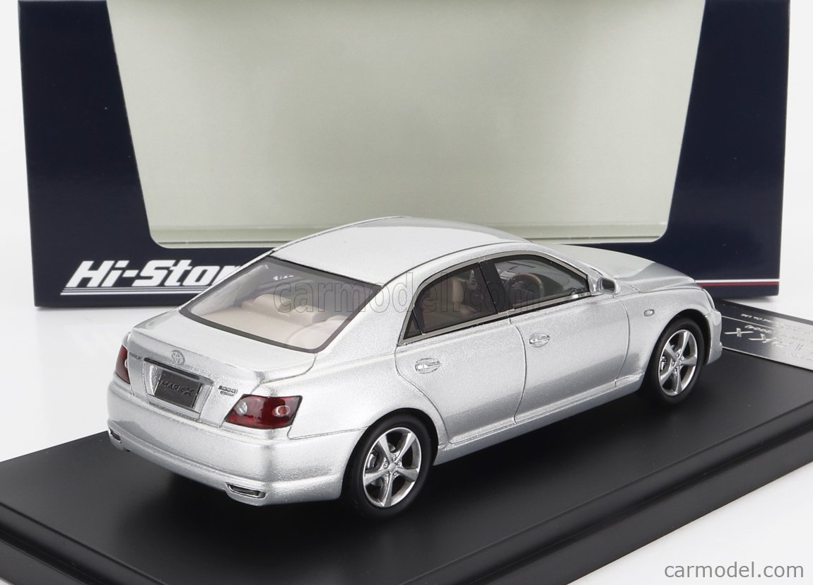 HI-STORY HS395-SL Scale 1/43 | TOYOTA MARK X 300G PREMIUM 2004 SILVER