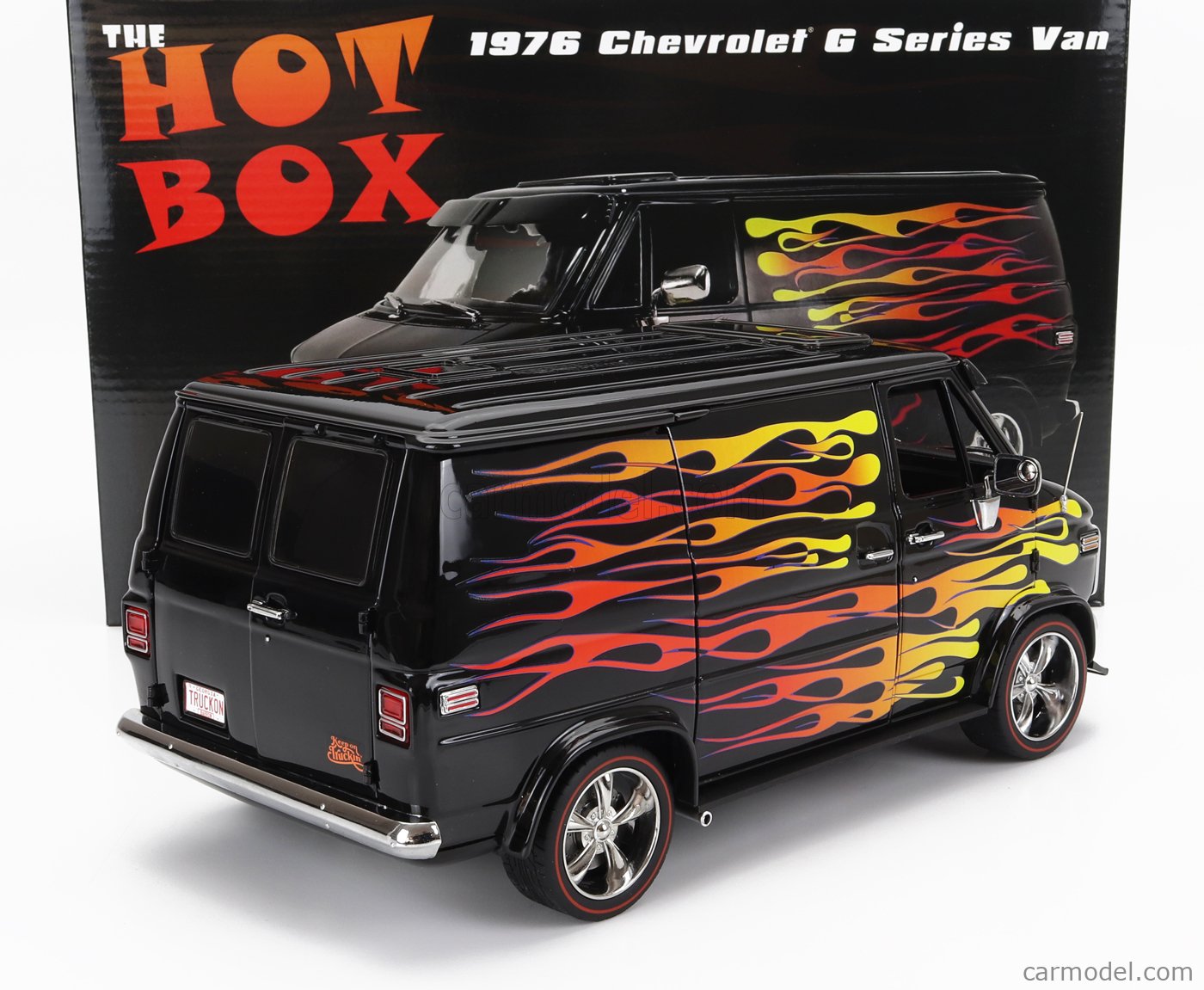 ACME-MODELS A1802102 Scale 1/18 | CHEVROLET G-SERIES VAN 1976 BLACK