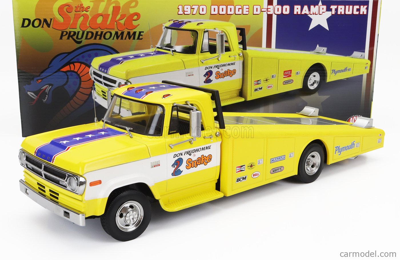 ACME-MODELS A1801908 Scale 1/18 | DODGE D-300 TRUCK RAMP CAR ...