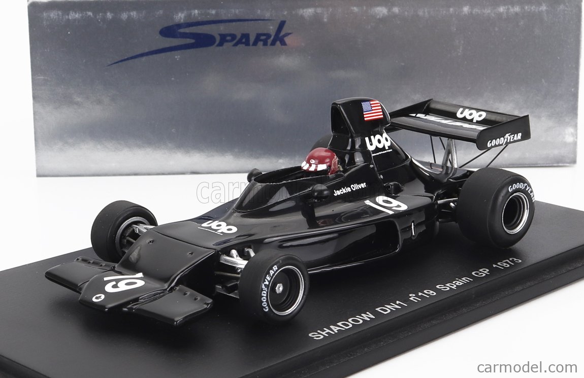 SPARK-MODEL S1682 Масштаб 1/43 | SHADOW F1 DN1 N 19 SPAIN GP 1973 ...