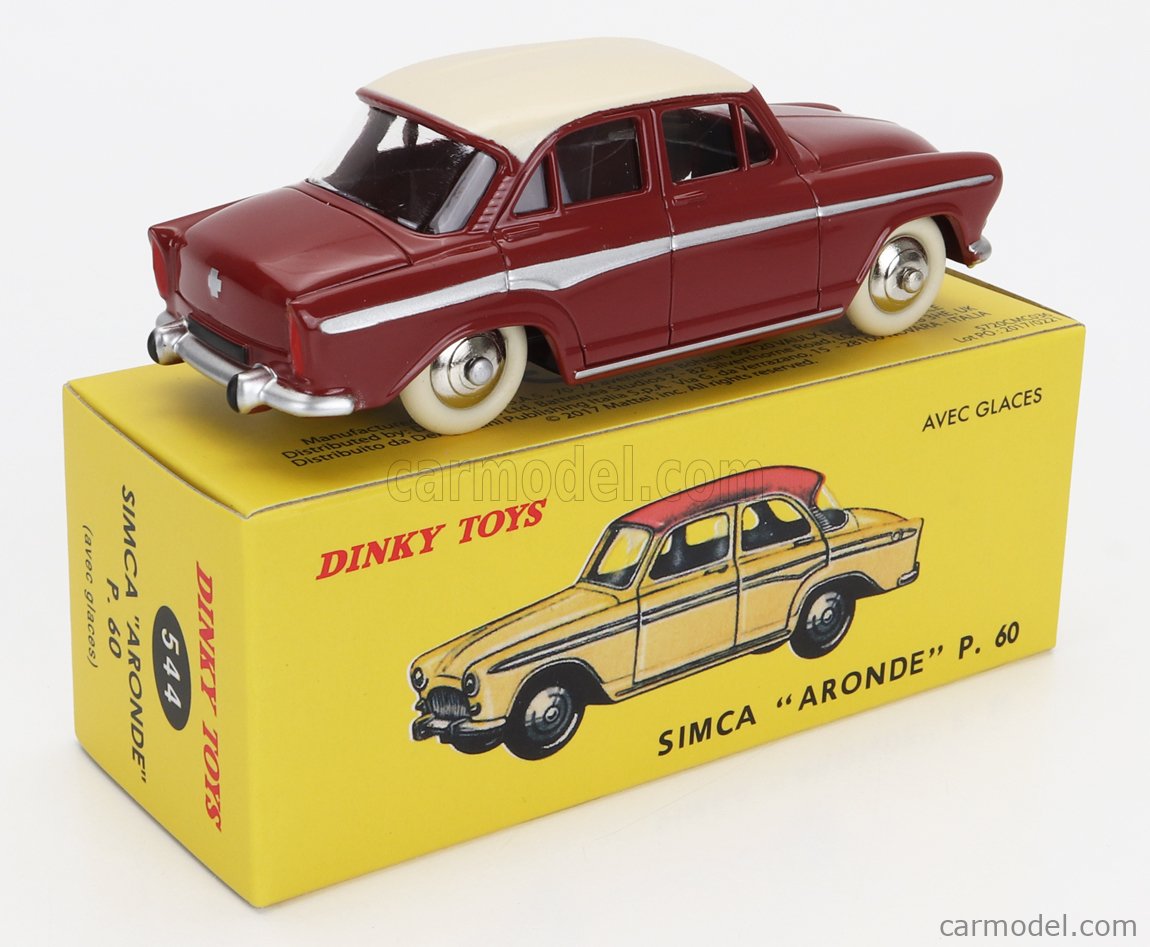EDICOLA 544 Scale 1/43 | SIMCA P60 ARONDE BORDEAUX CREAM